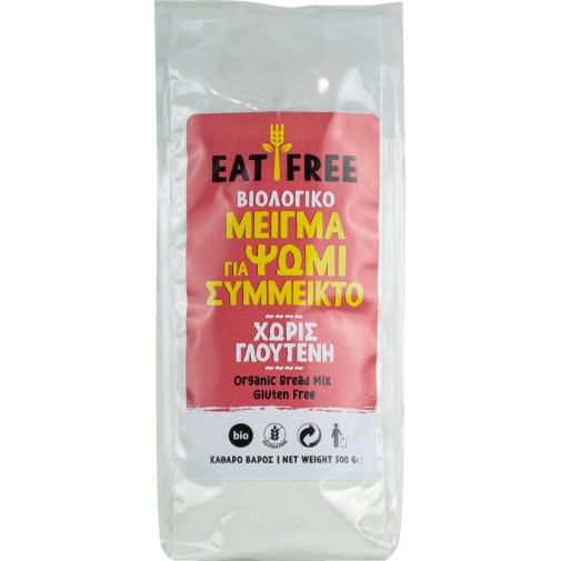 Βιολογικό Μείγμα για Ψωμί Χωρίς Γλουτένη 500g Eat Free | Pure Natural